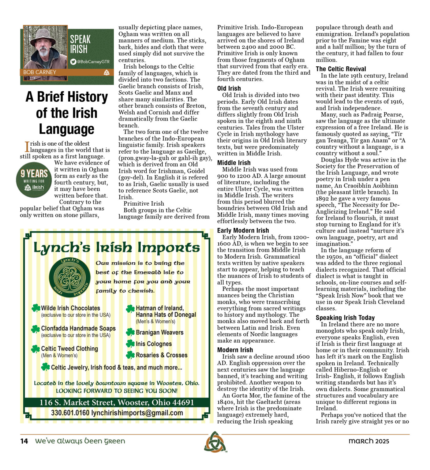 Speak Irish: A Brief History of the Irish Language - iIrish newsmagazine